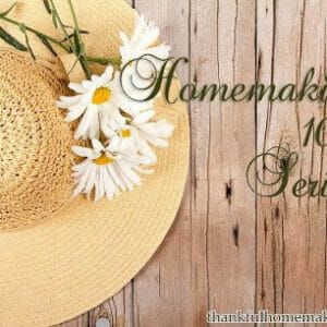 Homemaking 101 Series: Encouragement Along the Way - Thankful Homemaker